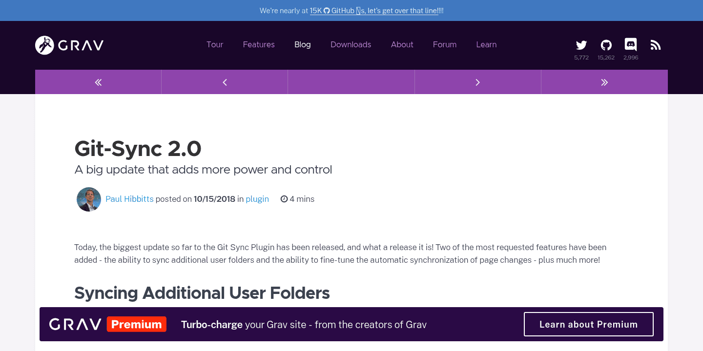 Git-Sync 2.0 | Grav CMS