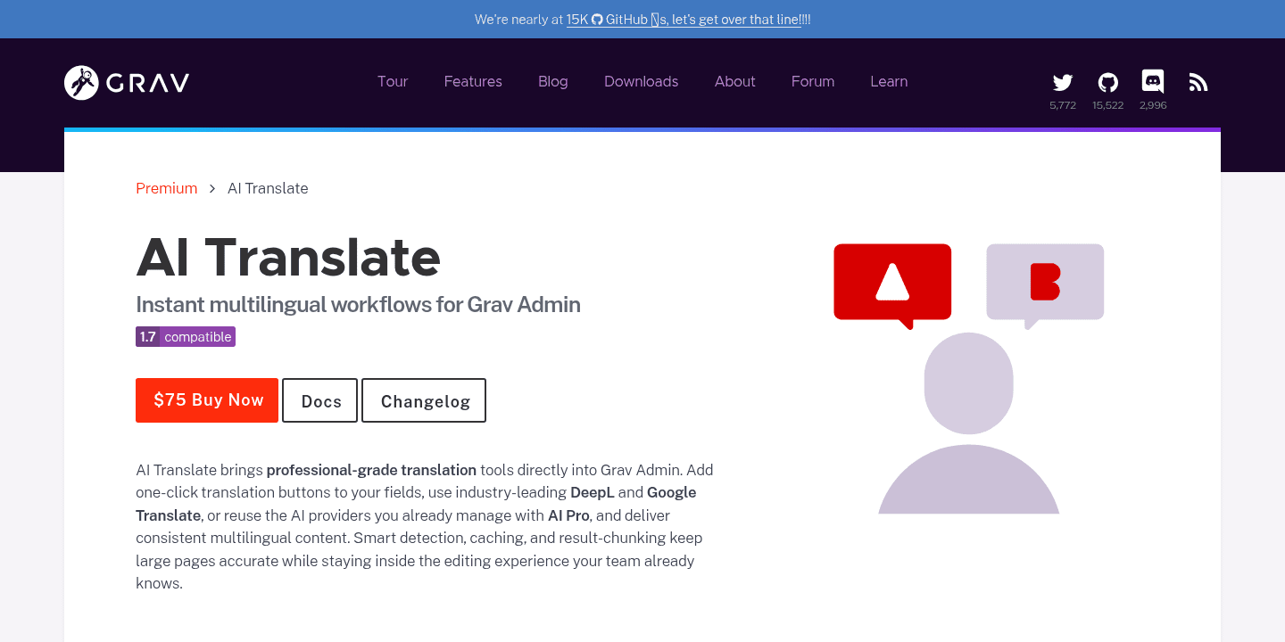 AI Translate | Grav CMS