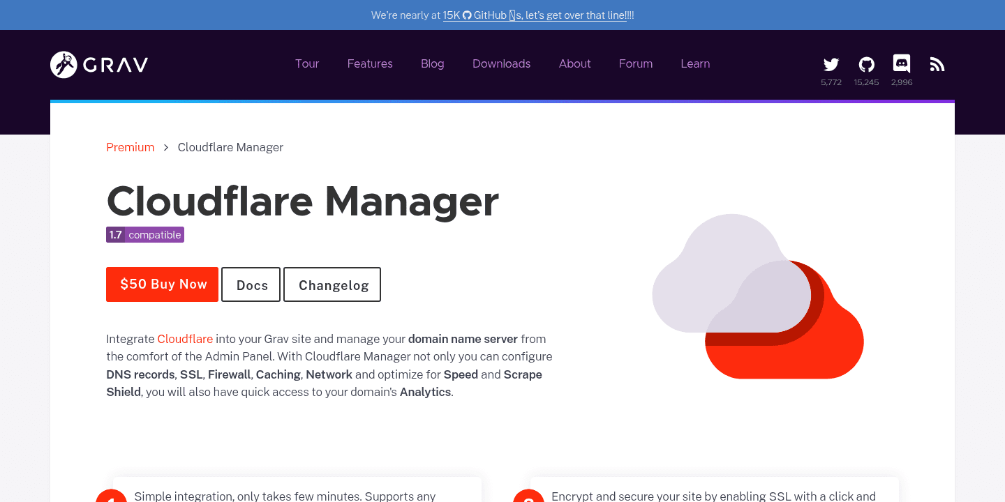 Cloudflare Manager | Grav CMS